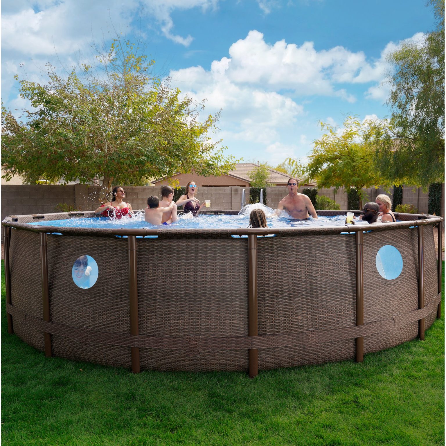 Coleman® 22′ x 52″ Power Steel Swim Vista Series II Swimming Pool Set ...