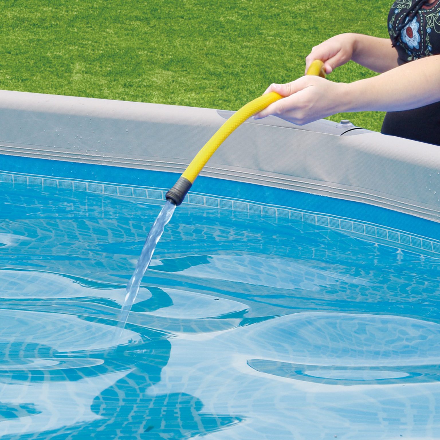 Summer Waves® 14′ x 42″ Elite Frame Pool with Filter Pump, Cover, and ...